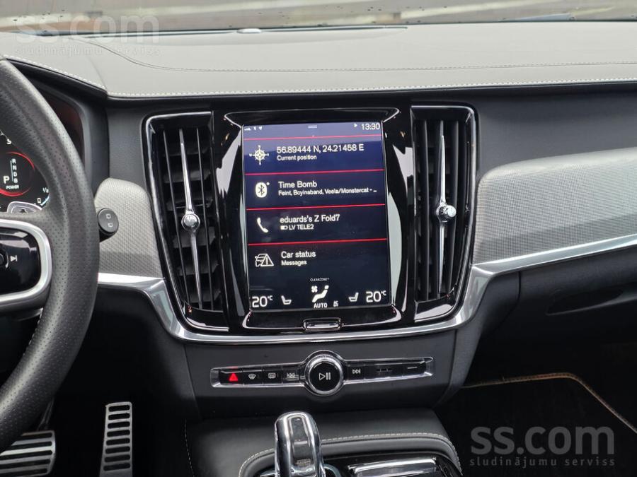 Melns Volvo V90 2019 Rīga, ar dzinēja tilpumu 2.00 L un nobraukumu 110 tūkst. km par 22950 €, foto 7 vietnē AUTOMOTO.COM.LV