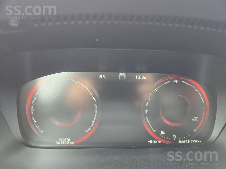 Melns Volvo V90 2019 Ogre, ar dzinēja tilpumu 2.00 L un nobraukumu 270 tūkst. km par 13400 €, foto 30 vietnē AUTOMOTO.COM.LV