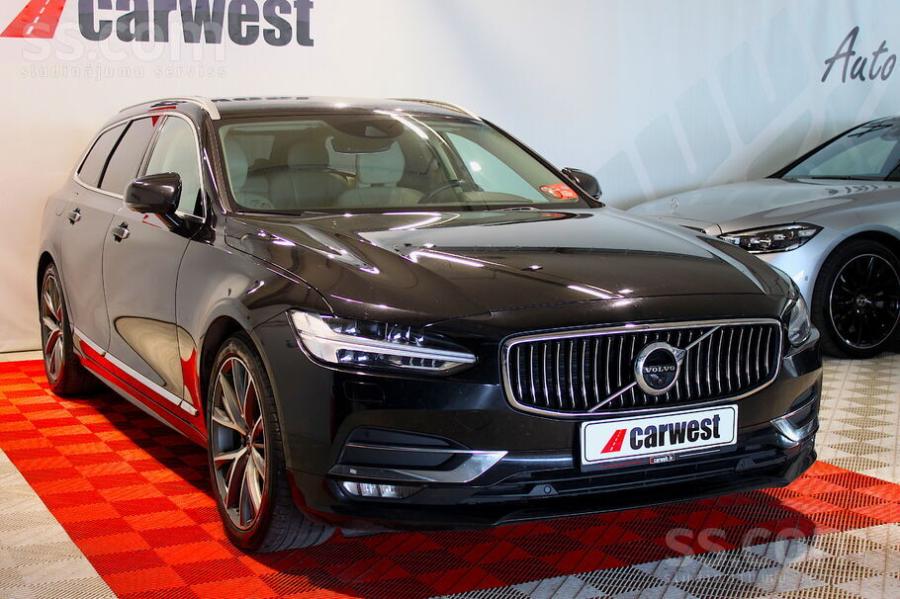 Black Volvo V90 2019 in Riga, with an engine capacity of 2.00 L and mileage of 206 thousand km for 21900 €, photo 4 on AUTOMOTO.COM.LV