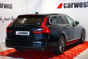 Black Volvo V90 2019 in Riga, with an engine capacity of 2.00 L and mileage of 206 thousand km for 21900 €, photo 5 on AUTOMOTO.COM.LV