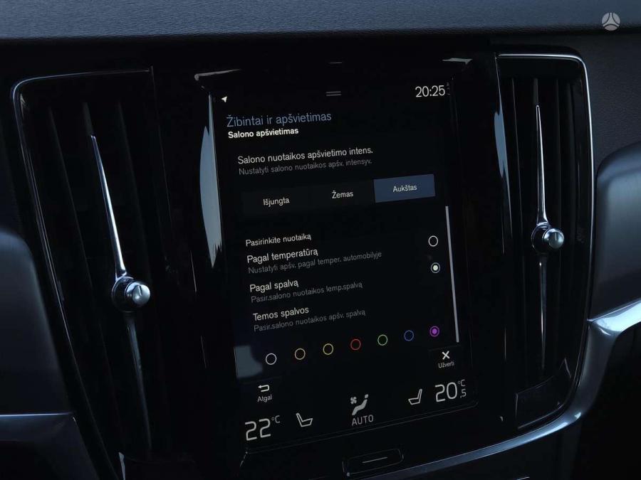 Black Volvo V90 2019 in Kaunas, with an engine capacity of 2.00 L and mileage of 270 thousand km for 15999 €, photo 23 on AUTOMOTO.COM.LV
