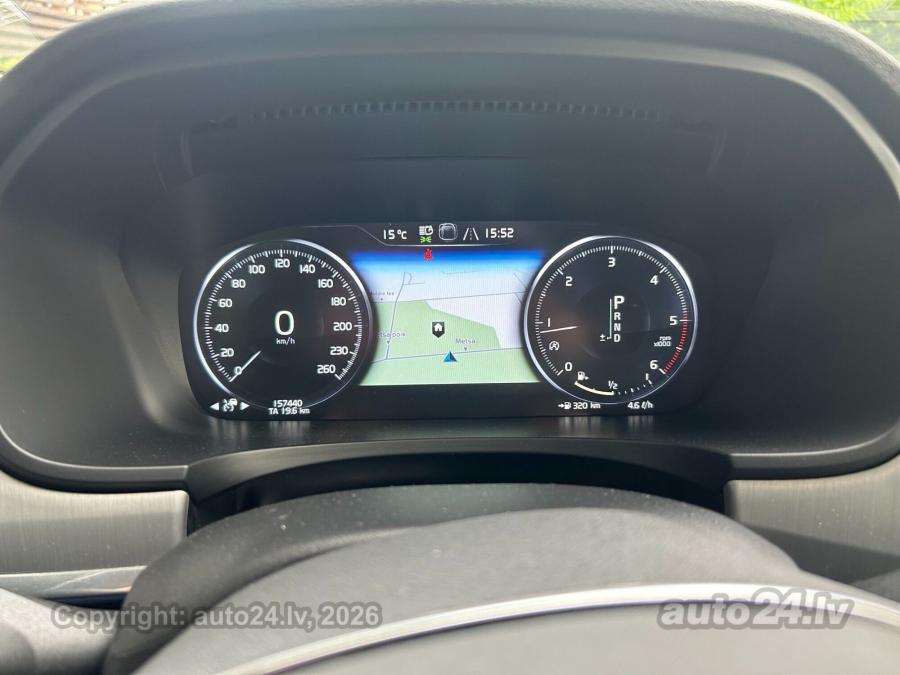 Black Volvo V90 2019 in Tallinn, with an engine capacity of 2.00 L and mileage of 158 thousand km for 27500 €, photo 8 on AUTOMOTO.COM.LV