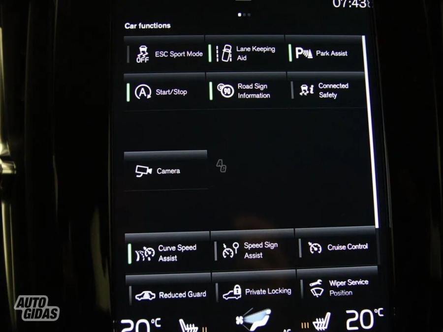 Melns Volvo V90 2020 Viļņa, ar dzinēja tilpumu 2.00 L un nobraukumu 143 tūkst. km par 20299 €, foto 32 vietnē AUTOMOTO.COM.LV