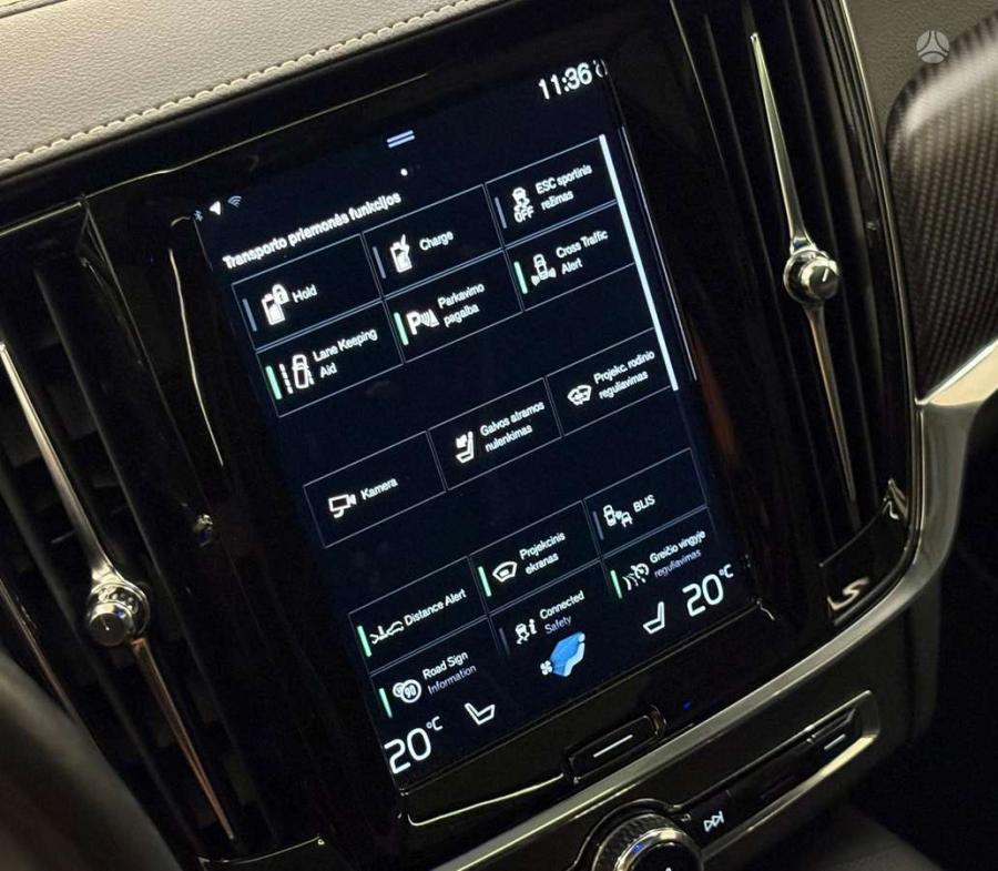 Melns Volvo V90 2020 Marijampole, ar dzinēja tilpumu 1.97 L un nobraukumu 211 tūkst. km par 22500 €, foto 6 vietnē AUTOMOTO.COM.LV