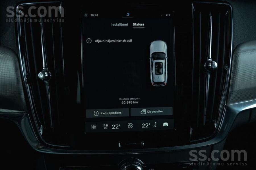 Melns Volvo V90 2021 Rīga, ar dzinēja tilpumu 2.00 L un nobraukumu 93 tūkst. km par 28900 €, foto 19 vietnē AUTOMOTO.COM.LV