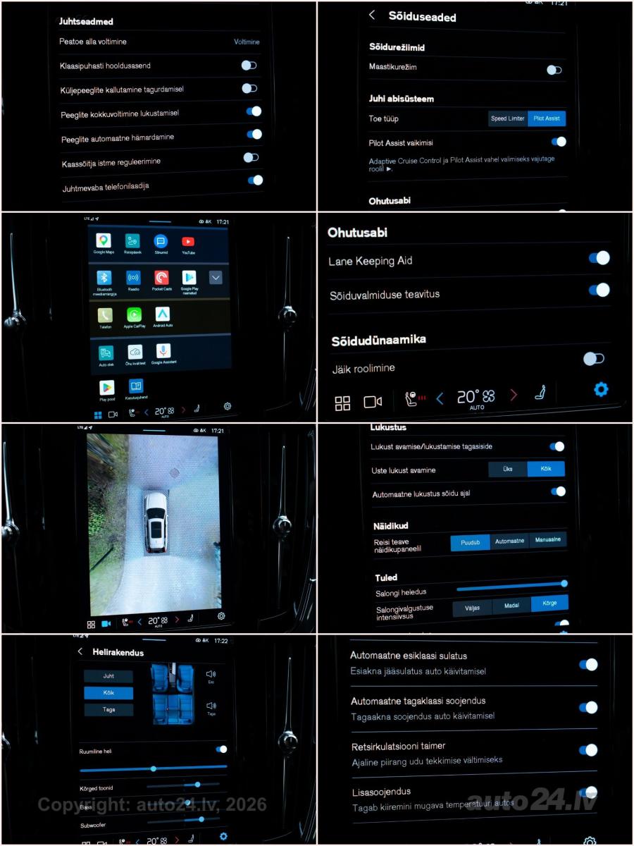 Черный Вольво В90 2022 в Таллин, объемом двигателя 2.00 л и пробегом 154 тыс. км за 35990 €, фото 17 на AUTOMOTO.COM.LV