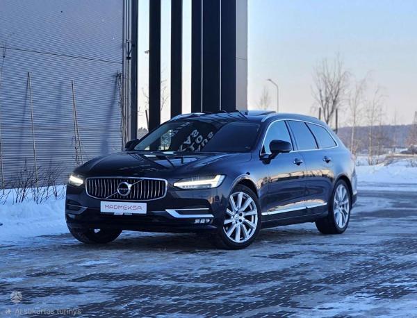 Blue Volvo V90 2016 in Vilnius, with an engine capacity of 2.00 L and mileage of 259 thousand km for 15250 €, photo 4 on AUTOMOTO.COM.LV
