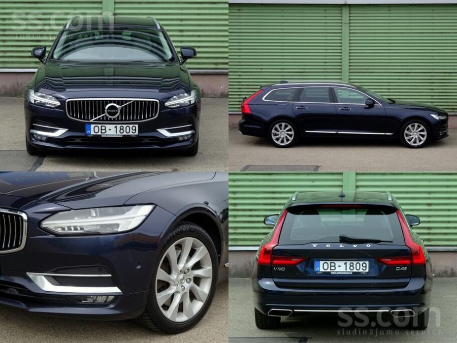 Blue Volvo V90 2017 in Riga, with an engine capacity of 2.00 L and mileage of 283 thousand km for 15500 €, photo 12 on AUTOMOTO.COM.LV