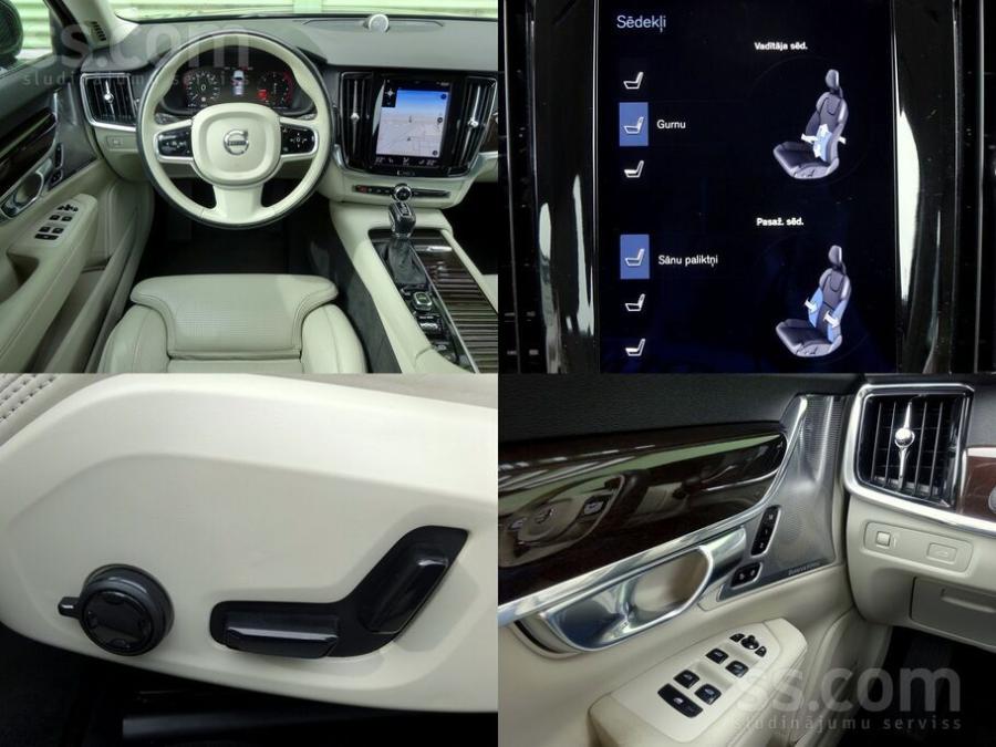 Blue Volvo V90 2017 in Riga, with an engine capacity of 2.00 L and mileage of 283 thousand km for 15500 €, photo 13 on AUTOMOTO.COM.LV