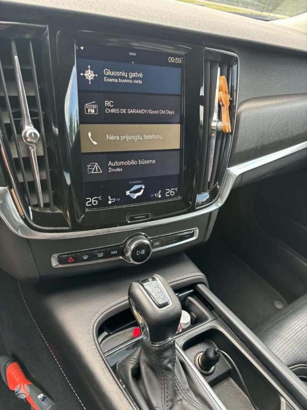 Zils Volvo V90 2017 Klaipėda, ar dzinēja tilpumu 1.97 L un nobraukumu 266 tūkst. km par 17400 €, foto 7 vietnē AUTOMOTO.COM.LV