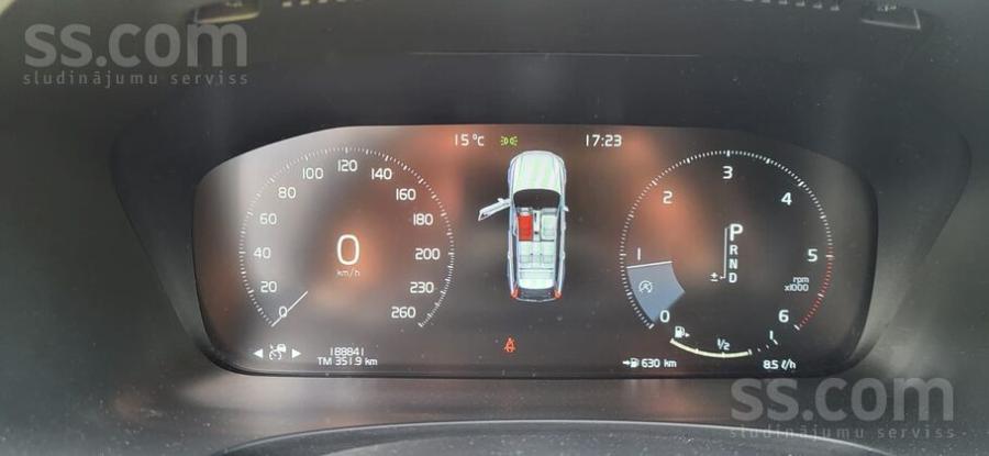 Blue Volvo V90 2019 in Riga, with an engine capacity of 2.00 L and mileage of 190 thousand km for 17500 €, photo 6 on AUTOMOTO.COM.LV