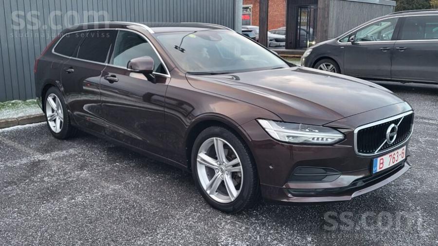 Brown Volvo V90 2017 in Riga, with an engine capacity of 2.00 L and mileage of 245 thousand km for 14500 €, photo 1 on AUTOMOTO.COM.LV