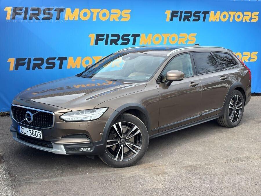 Brown Volvo V90 2017 in Riga, with an engine capacity of 2.00 L and mileage of 270 thousand km for 17750 €, photo 1 on AUTOMOTO.COM.LV