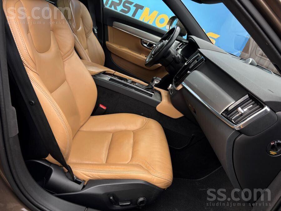 Brown Volvo V90 2017 in Riga, with an engine capacity of 2.00 L and mileage of 270 thousand km for 17750 €, photo 18 on AUTOMOTO.COM.LV