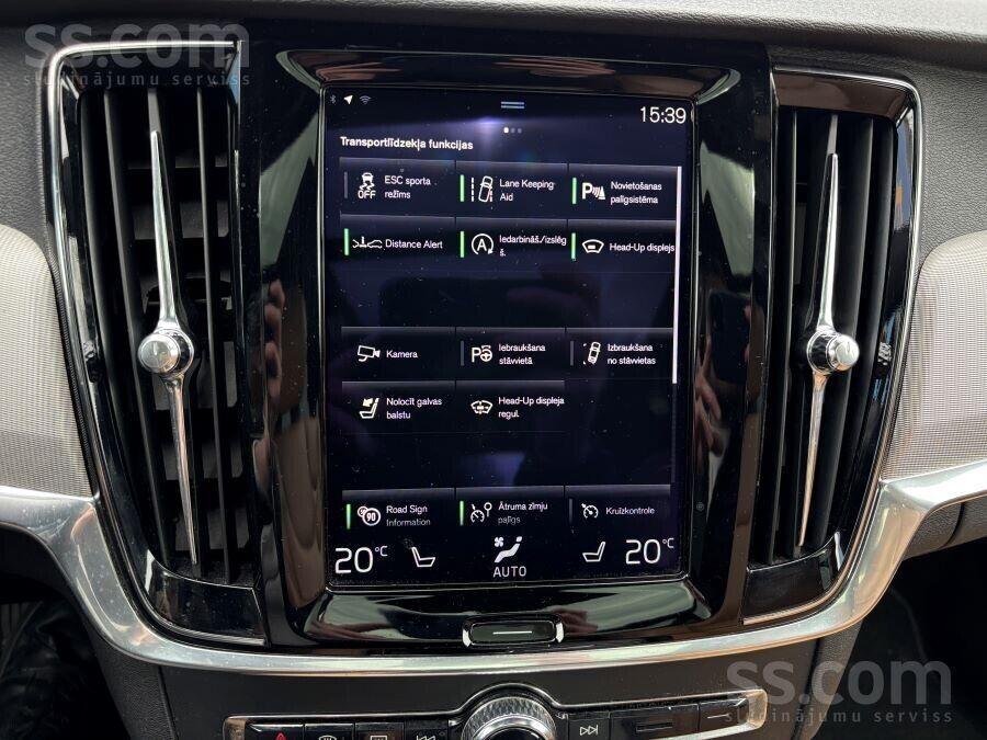 Brown Volvo V90 2017 in Riga, with an engine capacity of 2.00 L and mileage of 270 thousand km for 17750 €, photo 21 on AUTOMOTO.COM.LV