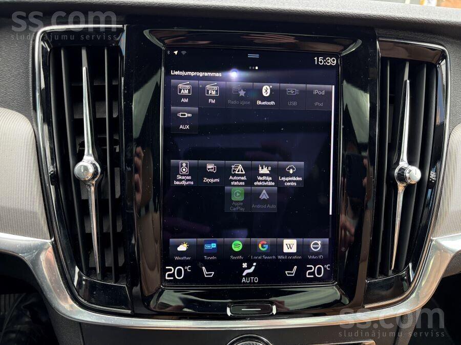 Brown Volvo V90 2017 in Riga, with an engine capacity of 2.00 L and mileage of 270 thousand km for 17750 €, photo 23 on AUTOMOTO.COM.LV