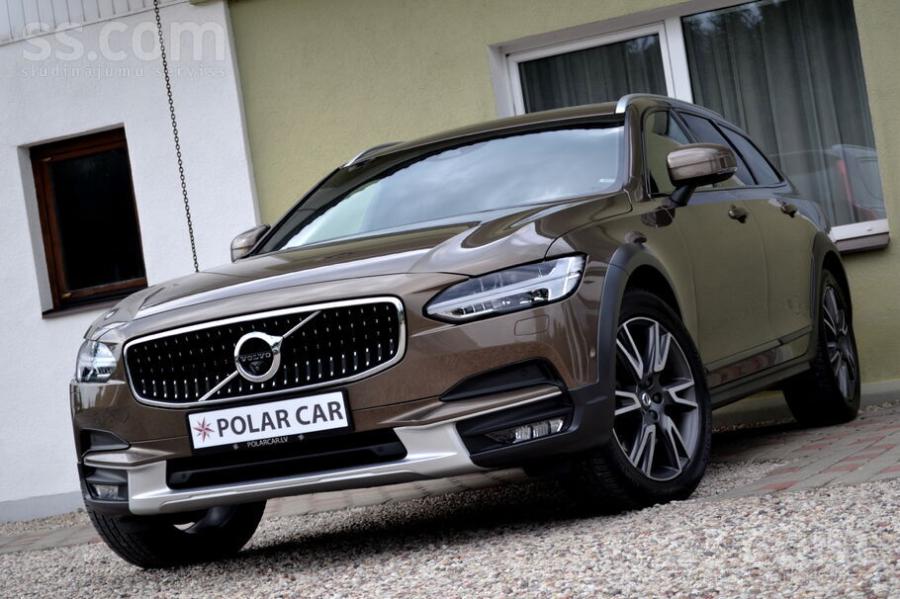 Brown Volvo V90 2017 in Tukums, with an engine capacity of 2.00 L and mileage of 216 thousand km for 20990 €, photo 1 on AUTOMOTO.COM.LV