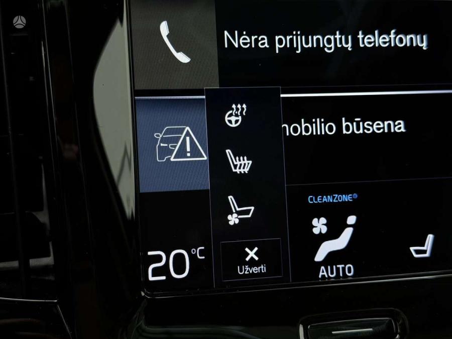Brown Volvo V90 2019 in Vilnius, with an engine capacity of 1.97 L and mileage of 268 thousand km for 19990 €, photo 33 on AUTOMOTO.COM.LV