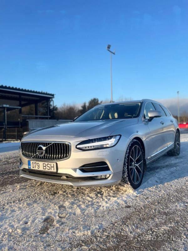 Grey Volvo V90 2016 in Tallinn, with an engine capacity of 2.00 L and mileage of 189 thousand km for 18499 €, photo 1 on AUTOMOTO.COM.LV