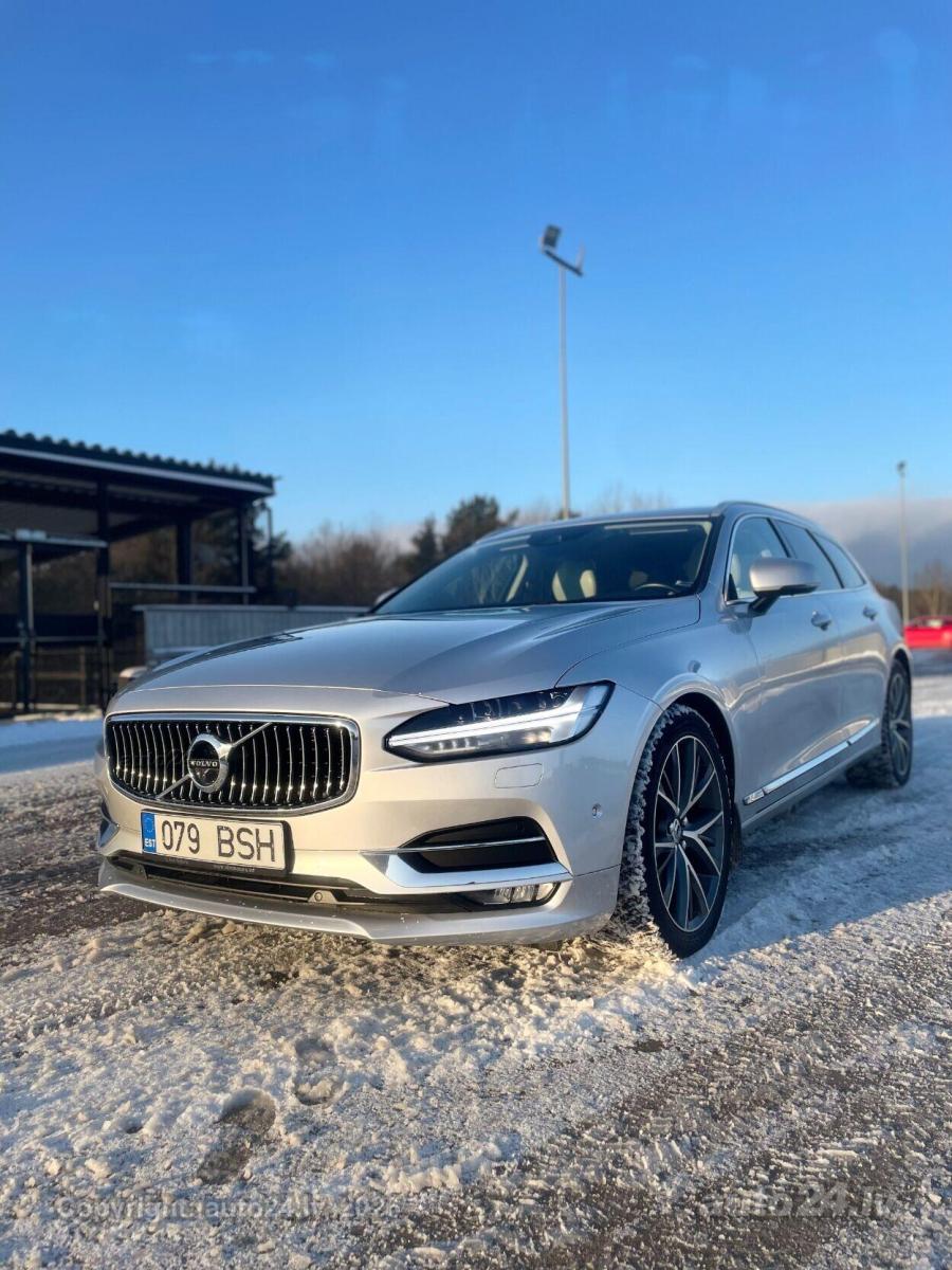 Grey Volvo V90 2016 in Tallinn, with an engine capacity of 2.00 L and mileage of 189 thousand km for 18499 €, photo 1 on AUTOMOTO.COM.LV