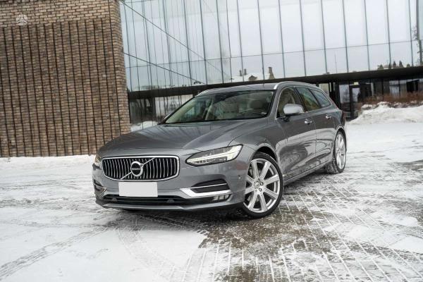 Grey Volvo V90 2016 in Vilnius, with an engine capacity of 2.00 L and mileage of 243 thousand km for 14900 €, photo 3 on AUTOMOTO.COM.LV