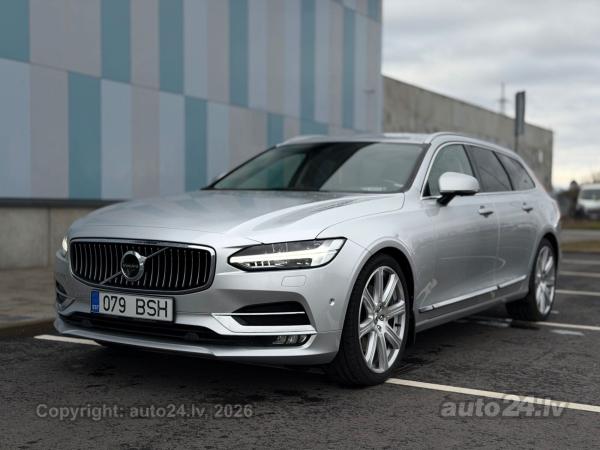 Grey Volvo V90 2016 in Tallinn, with an engine capacity of 2.00 L and mileage of 191 thousand km for 22700 €, photo 4 on AUTOMOTO.COM.LV