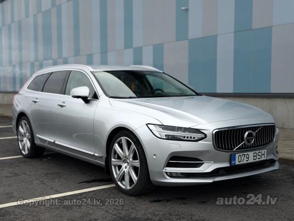 Grey Volvo V90 2016 in Tallinn, with an engine capacity of 2.00 L and mileage of 191 thousand km for 22700 €, photo 7 on AUTOMOTO.COM.LV
