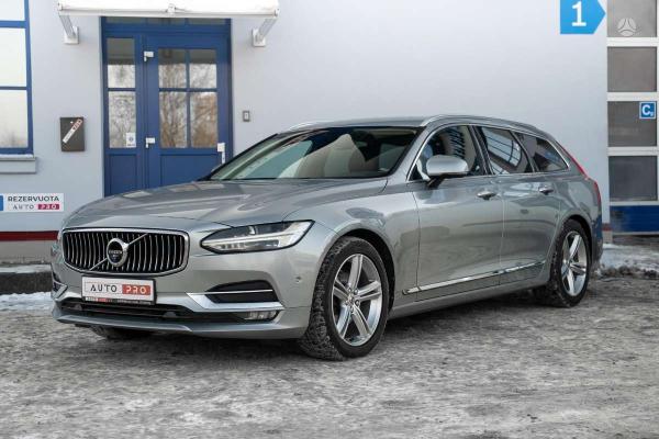 Pelēks Volvo V90 2017 Viļņa, ar dzinēja tilpumu 1.97 L un nobraukumu 326 tūkst. km par 14900 €, foto 1 vietnē AUTOMOTO.COM.LV