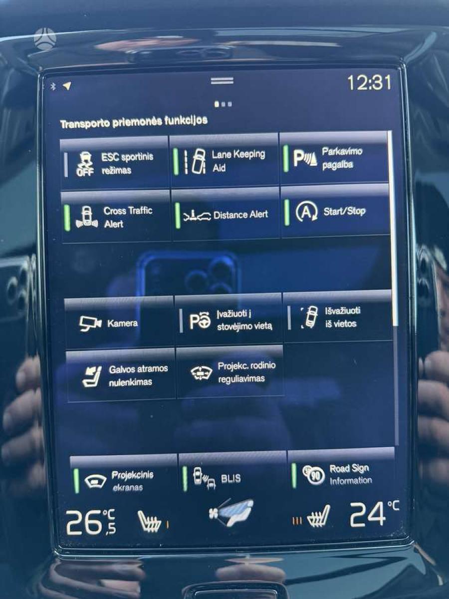 Серый Вольво В90 2017 в Расейняй, объемом двигателя 2.00 л и пробегом 216 тыс. км за 16900 €, фото 32 на AUTOMOTO.COM.LV