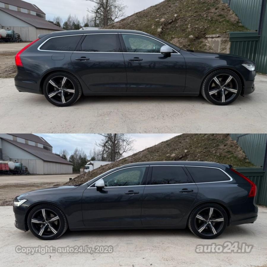 Grey Volvo V90 2017 in Viljandi, with an engine capacity of 2.00 L and mileage of 307 thousand km for 17490 €, photo 7 on AUTOMOTO.COM.LV