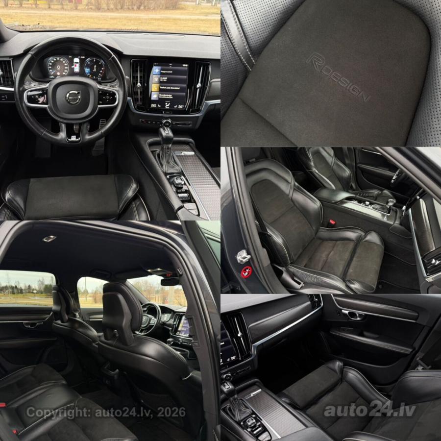 Grey Volvo V90 2017 in Viljandi, with an engine capacity of 2.00 L and mileage of 307 thousand km for 17490 €, photo 12 on AUTOMOTO.COM.LV