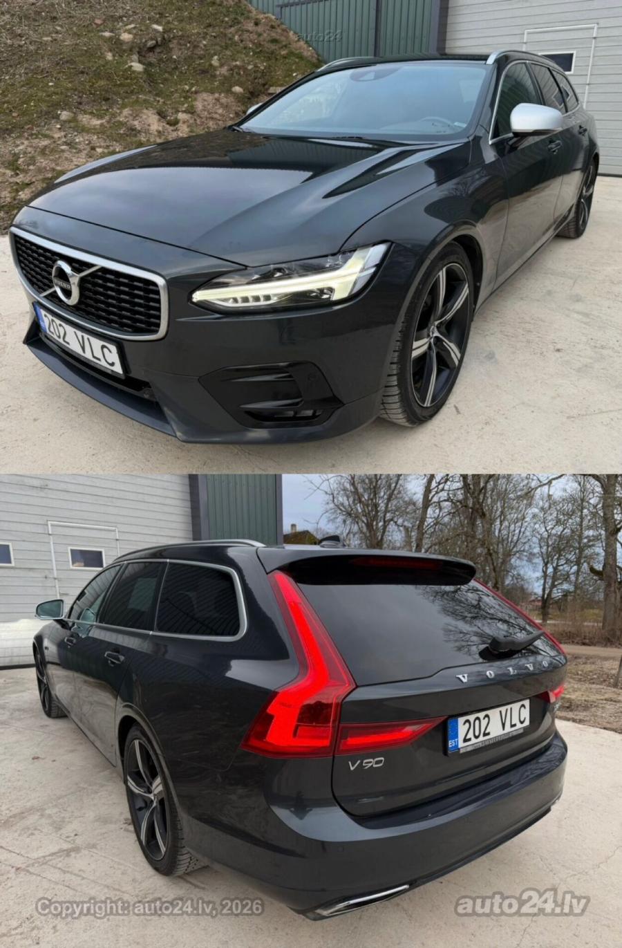 Grey Volvo V90 2017 in Viljandi, with an engine capacity of 2.00 L and mileage of 307 thousand km for 17490 €, photo 30 on AUTOMOTO.COM.LV