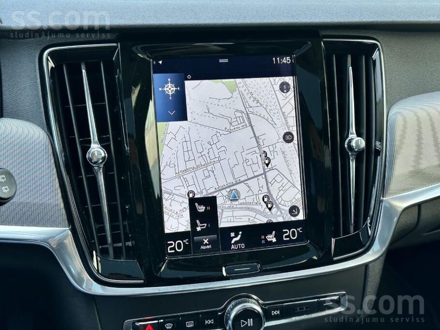 Pelēks Volvo V90 2017 Rīga, ar dzinēja tilpumu 2.00 L un nobraukumu 147 tūkst. km par 19990 €, foto 20 vietnē AUTOMOTO.COM.LV