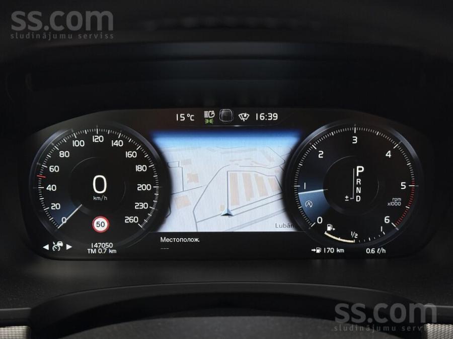 Pelēks Volvo V90 2017 Rīga, ar dzinēja tilpumu 2.00 L un nobraukumu 147 tūkst. km par 19990 €, foto 31 vietnē AUTOMOTO.COM.LV