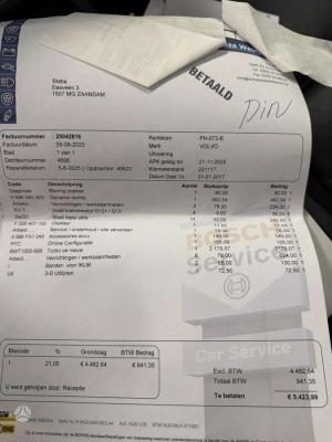 Grey Volvo V90 2017 in Klaipeda, with an engine capacity of 2.00 L and mileage of 238 thousand km for 18650 €, photo 34 on AUTOMOTO.COM.LV