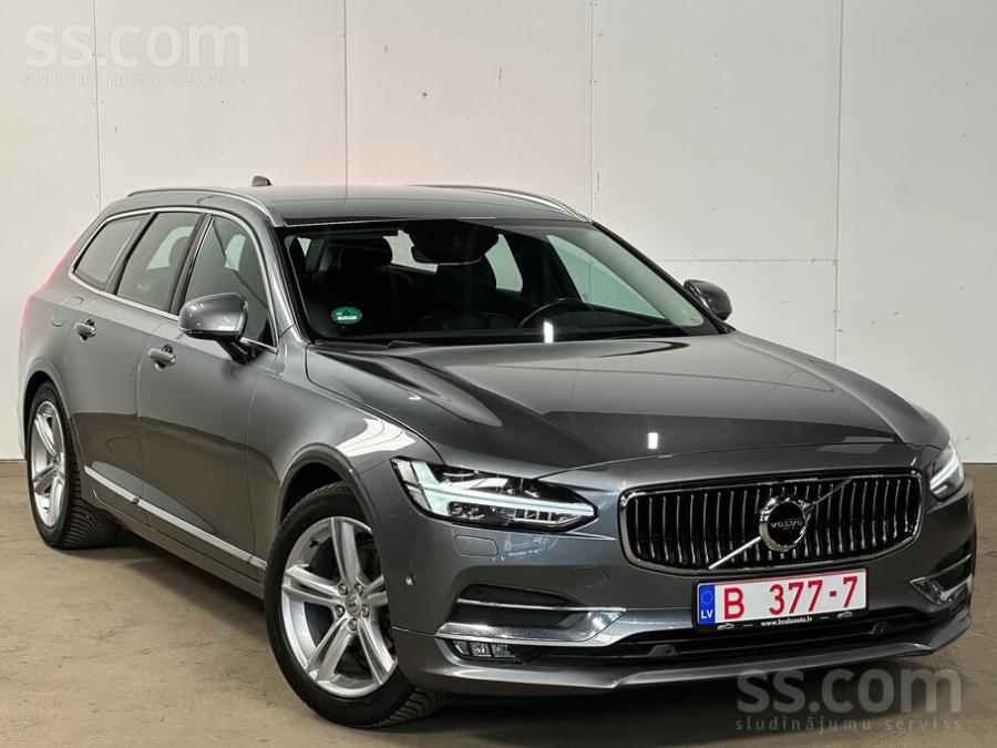 Grey Volvo V90 2017 in Jurmala, with an engine capacity of 2.00 L and mileage of 345 thousand km for 12950 €, photo 4 on AUTOMOTO.COM.LV