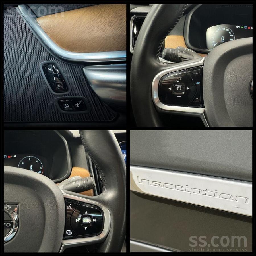 Grey Volvo V90 2017 in Jurmala, with an engine capacity of 2.00 L and mileage of 345 thousand km for 12950 €, photo 28 on AUTOMOTO.COM.LV