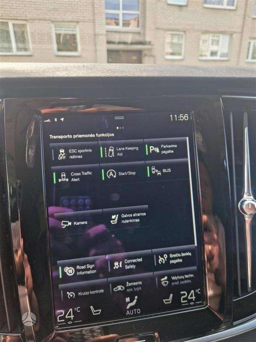 Pelēks Volvo V90 2017 Viļņa, ar dzinēja tilpumu 1.97 L un nobraukumu 250 tūkst. km par 20000 €, foto 6 vietnē AUTOMOTO.COM.LV