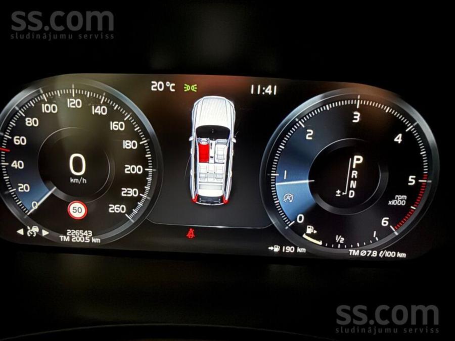 Pelēks Volvo V90 2017 Tukums, ar dzinēja tilpumu 2.00 L un nobraukumu 227 tūkst. km par 14990 €, foto 22 vietnē AUTOMOTO.COM.LV