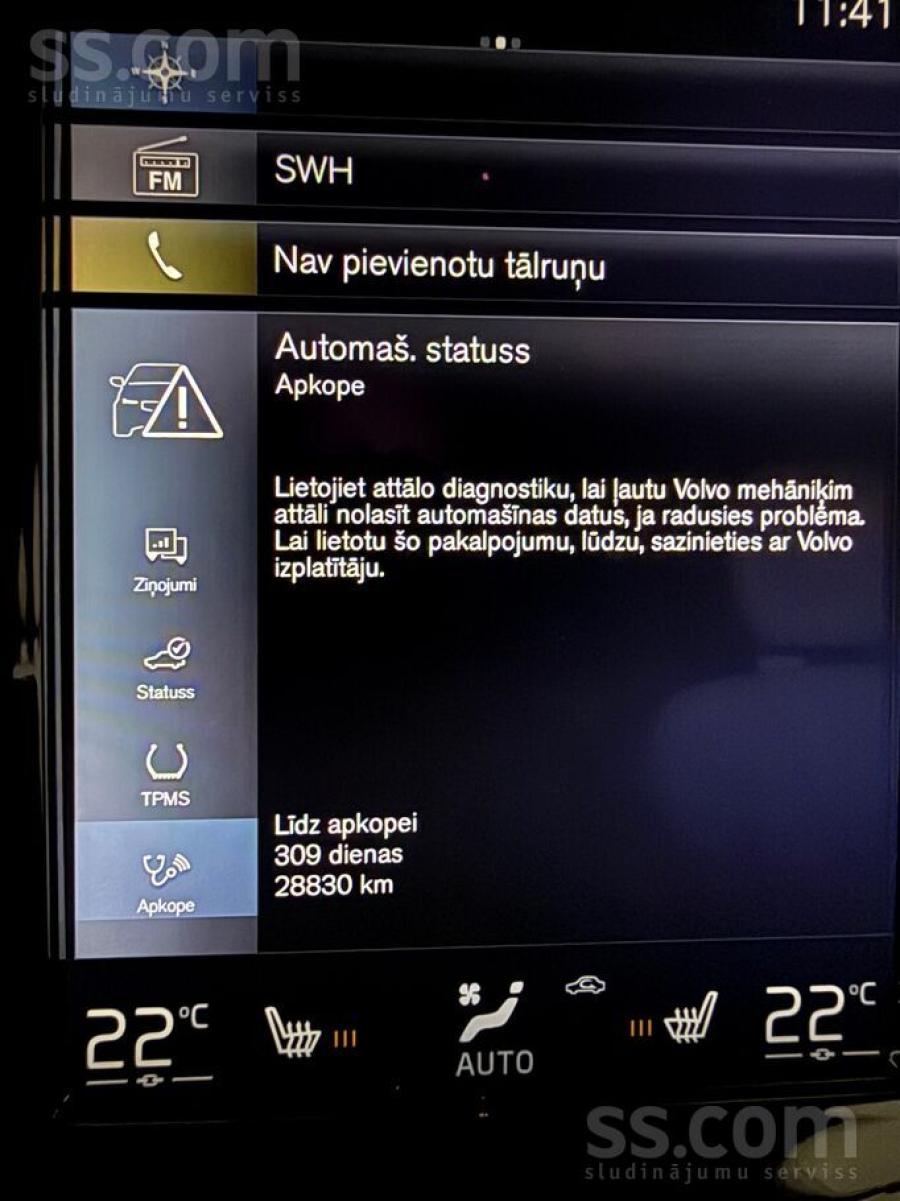 Pelēks Volvo V90 2017 Tukums, ar dzinēja tilpumu 2.00 L un nobraukumu 227 tūkst. km par 14990 €, foto 29 vietnē AUTOMOTO.COM.LV