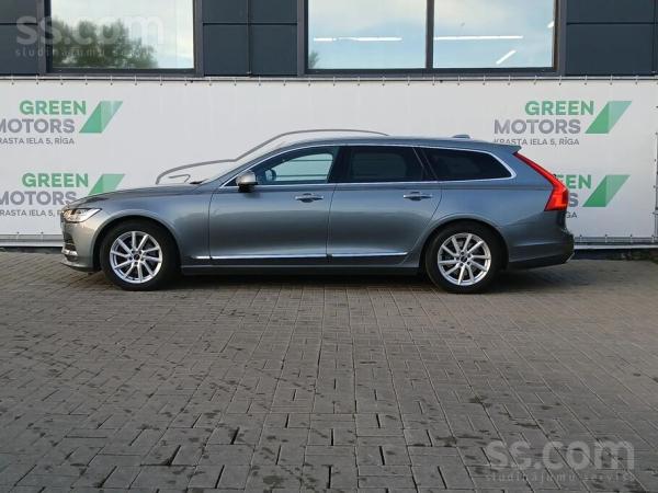 Grey Volvo V90 2018 in Riga, with an engine capacity of 2.00 L and mileage of 187 thousand km for 19250 €, photo 8 on AUTOMOTO.COM.LV