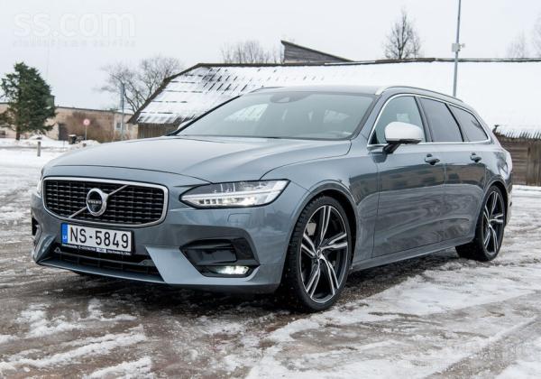 Grey Volvo V90 2018 in Cesis, with an engine capacity of 2.00 L and mileage of 0 thousand km for 23500 €, photo 1 on AUTOMOTO.COM.LV