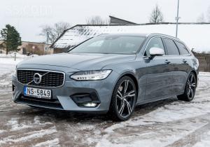 Grey Volvo V90 2018 in Cesis, with an engine capacity of 2.00 L and mileage of 0 thousand km for 23500 €, photo  on AUTOMOTO.COM.LV