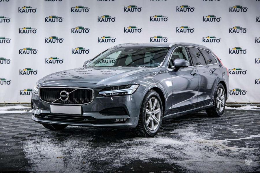 Grey Volvo V90 2018 in Kaunas, with an engine capacity of 2.00 L and mileage of 285 thousand km for 15490 €, photo 1 on AUTOMOTO.COM.LV