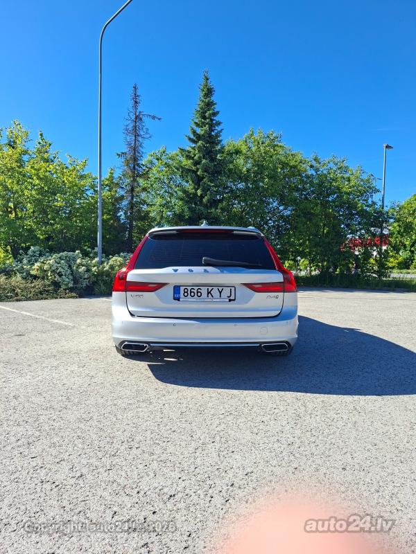 Grey Volvo V90 2018 in Tallinn, with an engine capacity of 2.00 L and mileage of 189 thousand km for 20999 €, photo 8 on AUTOMOTO.COM.LV