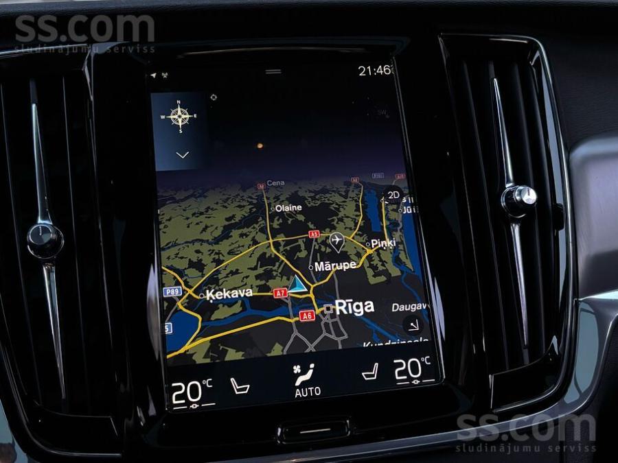 Grey Volvo V90 2018 in Riga, with an engine capacity of 2.00 L and mileage of 235 thousand km for 17200 €, photo 21 on AUTOMOTO.COM.LV