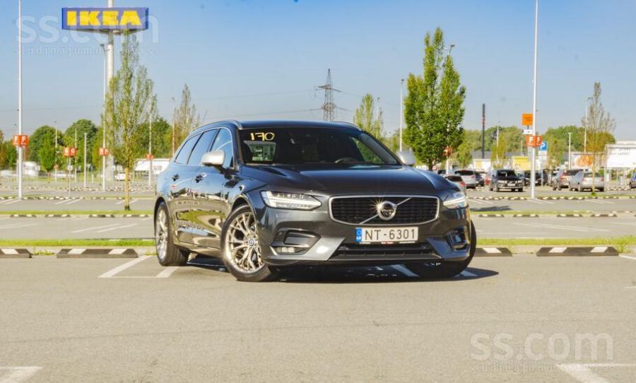 Серый Вольво В90 2018 в Рига, объемом двигателя 2.00 л и пробегом 352 тыс. км за 18490 €, фото 3 на AUTOMOTO.COM.LV