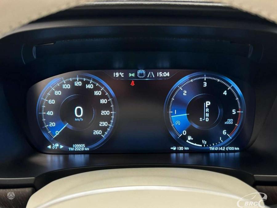 Серый Вольво В90 2018 в Вильнюс, объемом двигателя 1.97 л и пробегом 110 тыс. км за 23900 €, фото 19 на AUTOMOTO.COM.LV