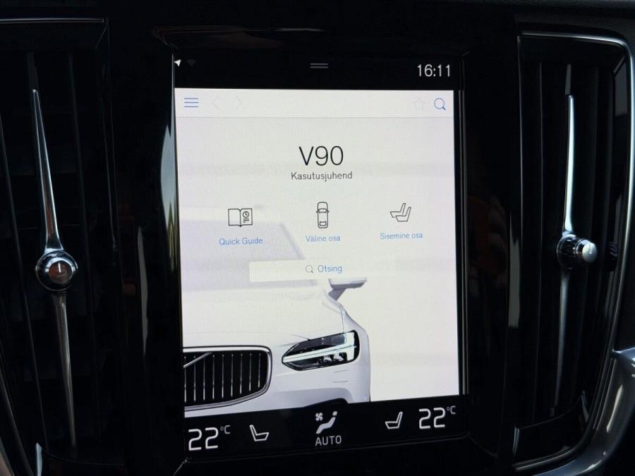 Grey Volvo V90 2018 in Parnu, with an engine capacity of 2.00 L and mileage of 136 thousand km for 21950 €, photo 16 on AUTOMOTO.COM.LV