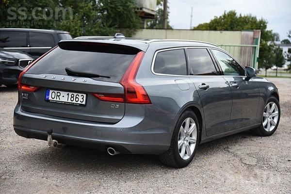 Grey Volvo V90 2018 in Tukums, with an engine capacity of 2.00 L and mileage of 289 thousand km for 13500 €, photo 7 on AUTOMOTO.COM.LV